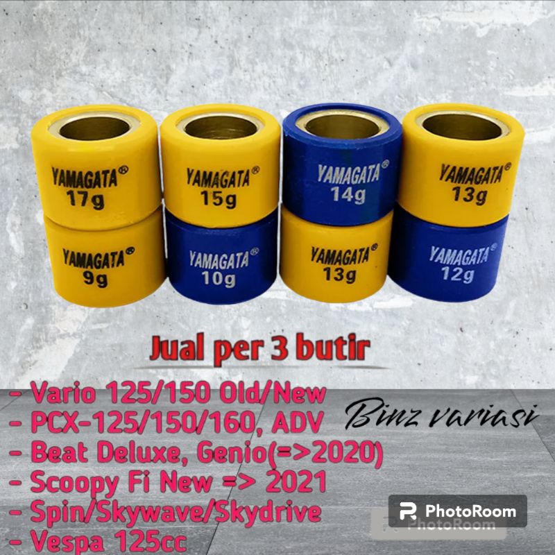 Jual FREE SLIDER Roller/ROLER Racing Harga Per 3 biji per set 6 biji ...