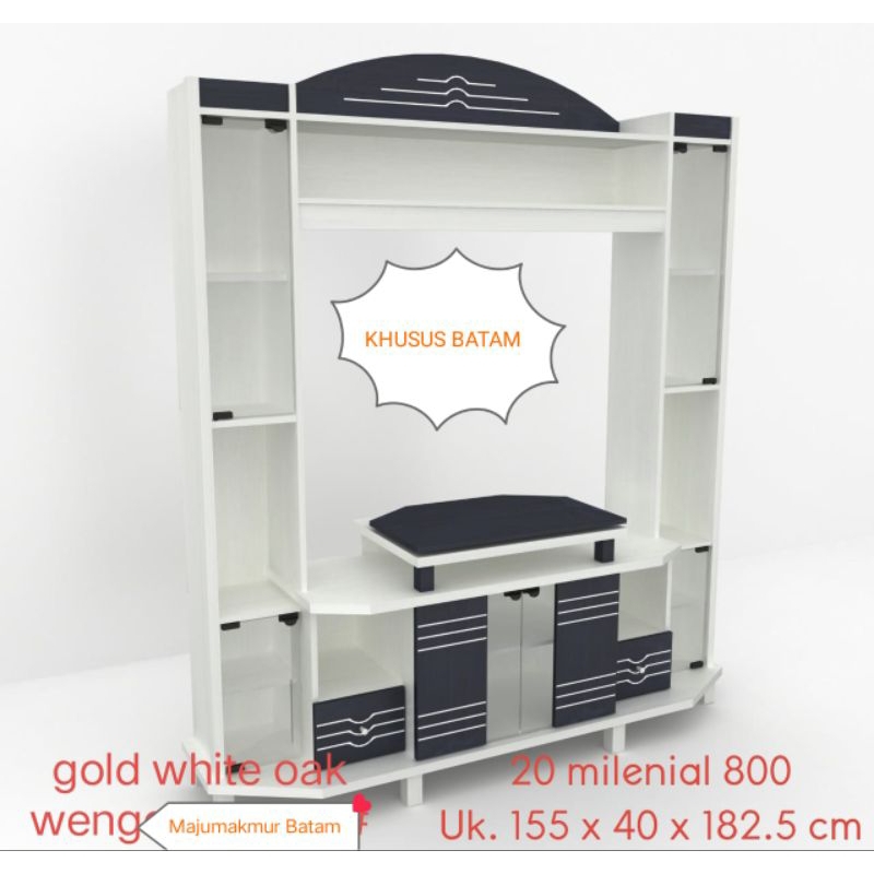 Jual LEMARI TV MINIMALIS / BUFFET TV 20#800 UKURAN 155X40X182.5CM ...