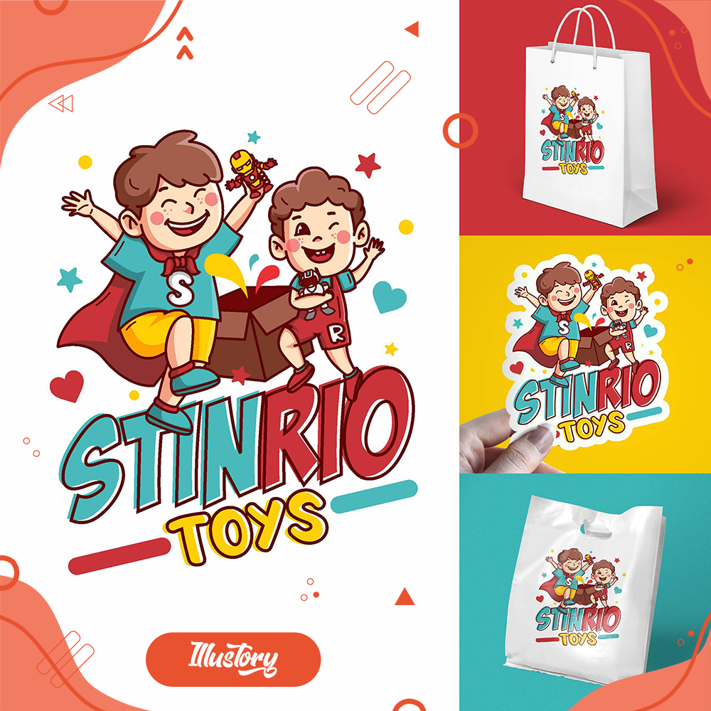 Jual Desain Logo Mascot Maskot untuk Olshop UMKM Toko Makanan Minuman ...