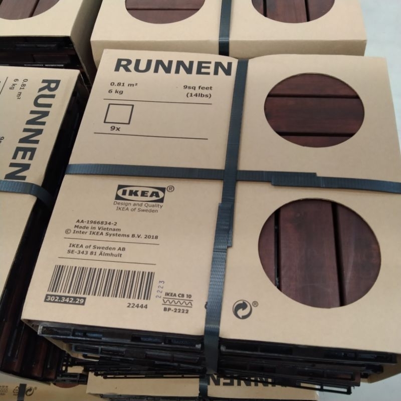 Jual Runnen Dek Lantai Alas Lantai luar ruang Bahan Kayu Akasia Dasar ...