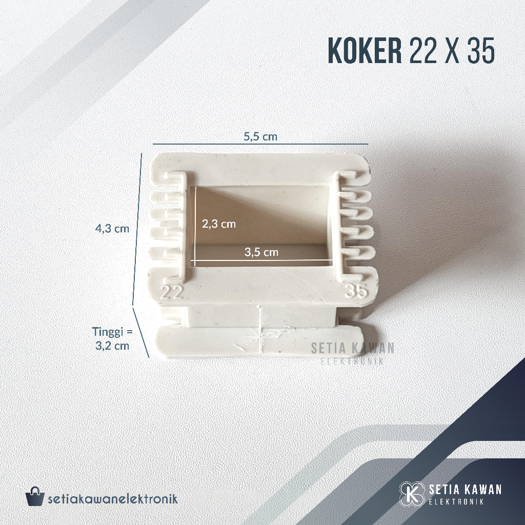 Jual Koker Trafo Kotak 22x35 / Bobin Bobbin Dudukan Besi Plat Keren ...