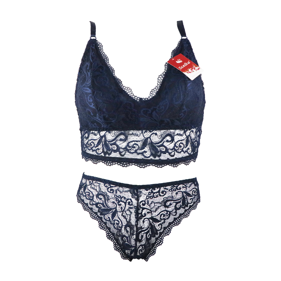 Jual Scelta - Sexy Bra Set Celana Dalam Wanita Transparan Bralette ...