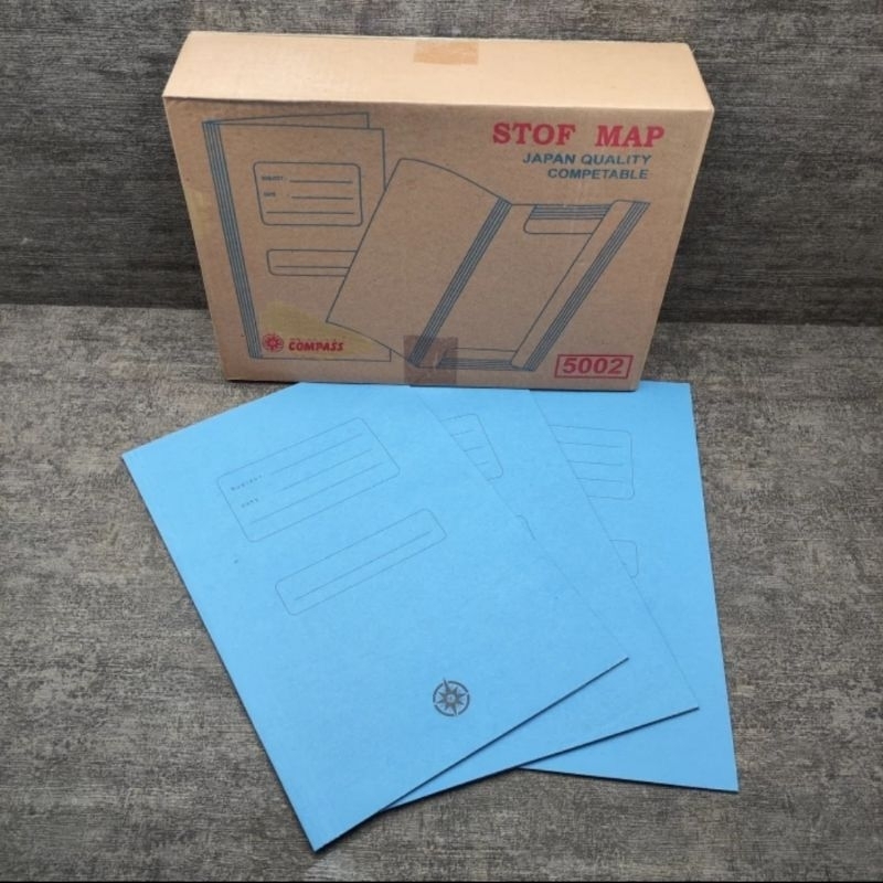 Jual Stofmap New Compass Stopmap Kertas Buffalo ASLI bukan cetak Stof map 5002 Stop map 50pcs ...