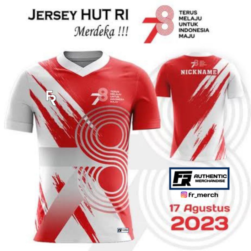 Jual JERSEY HUT RI MERDEKA 78 | Shopee Indonesia