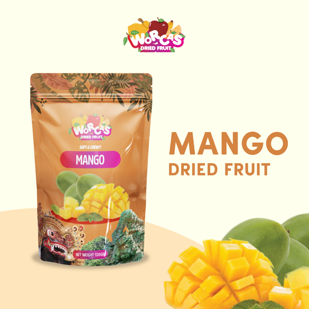 Jual Worcas Dried Fruit Mango | Buah Kering Mangga | Shopee Indonesia