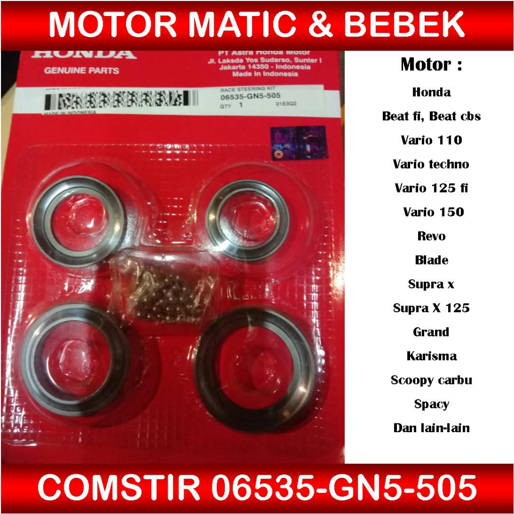Jual Komstir beat Vario 110, 125 / 150 Supra X 125 revo semua motor ...