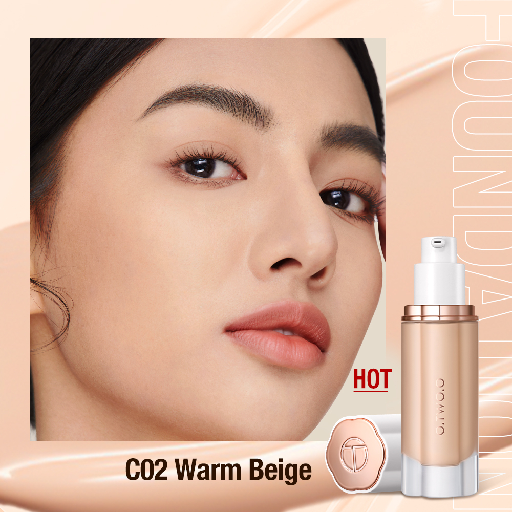 Jual O.TWO.O Foundation Face Makeup Dropper Face Soft Mist Locking ...