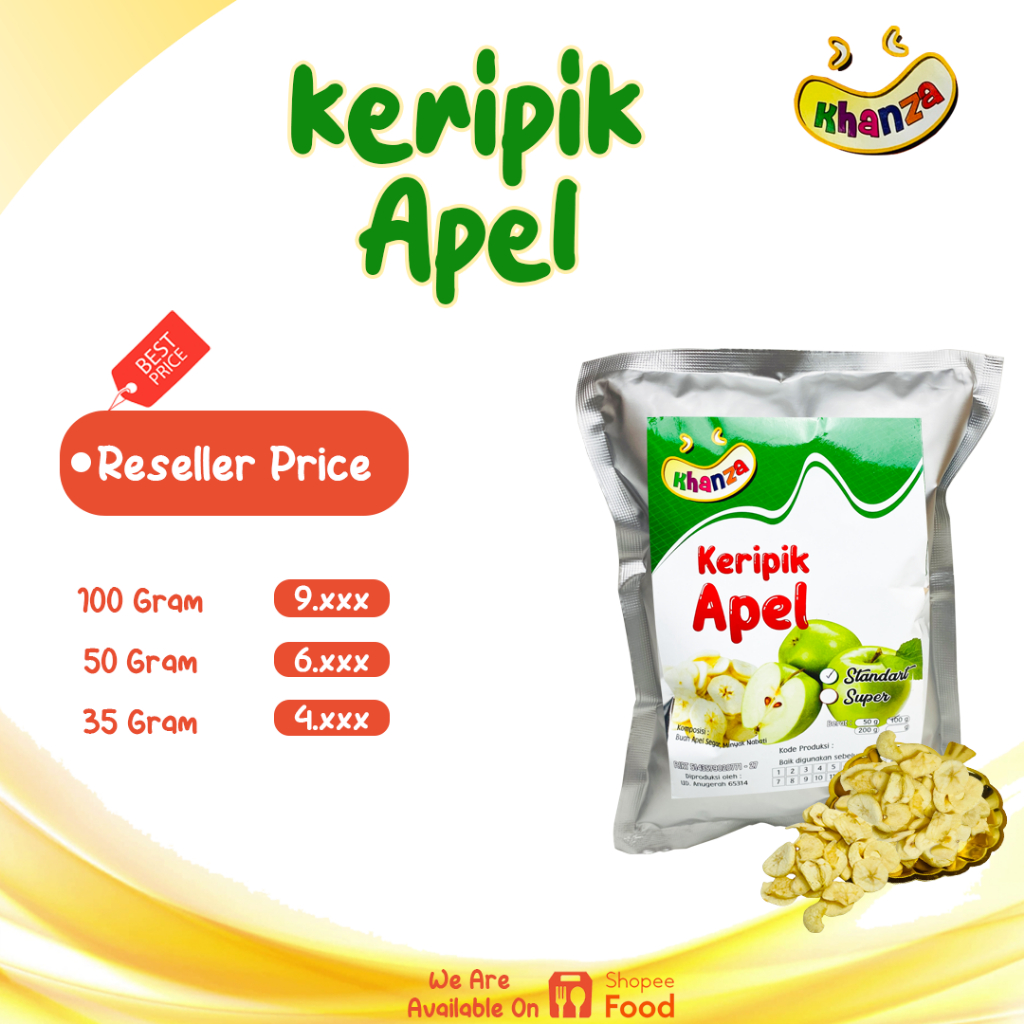 Jual Kripik Apel 100 gr Foil Khas Kota Wisata Batu | Shopee Indonesia
