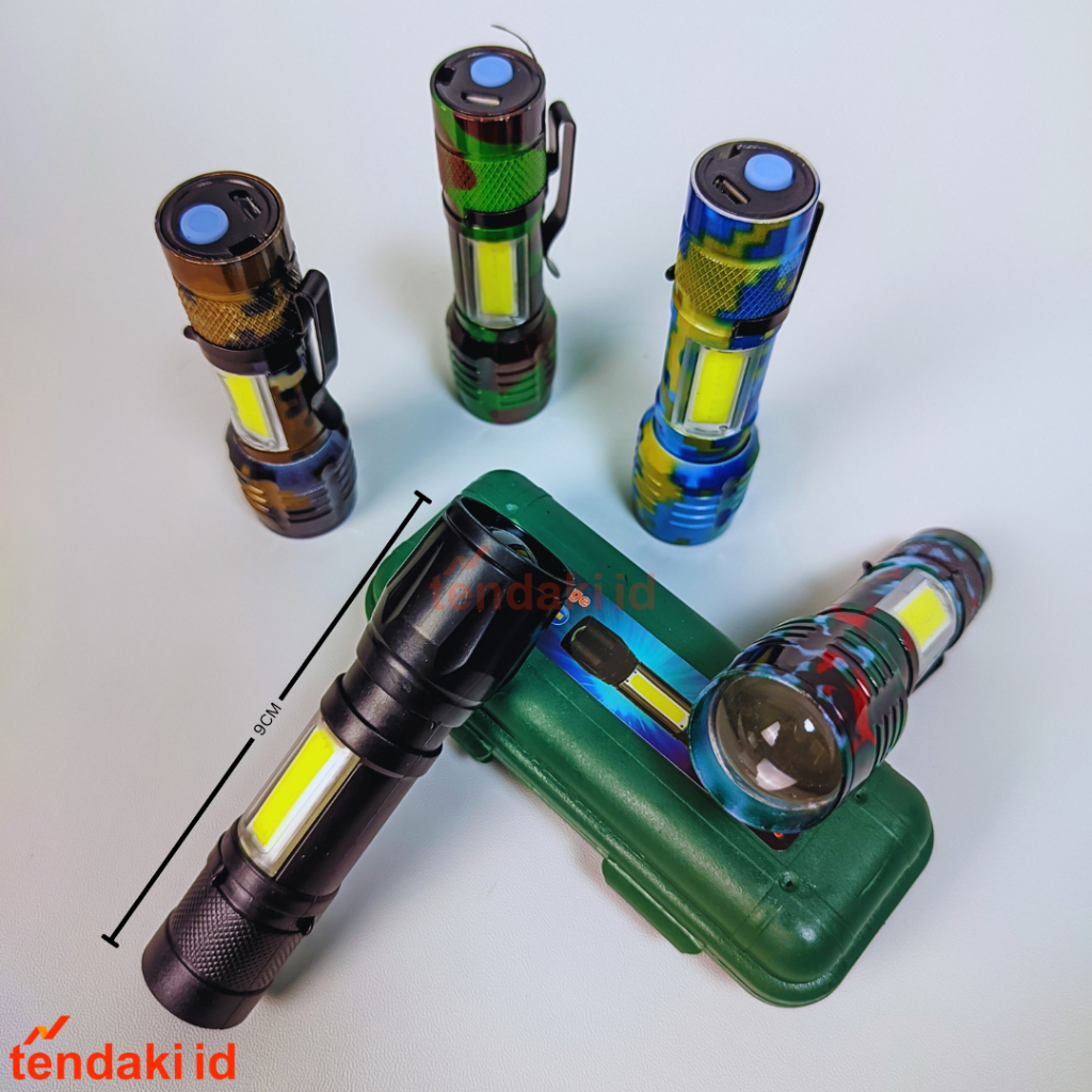 Jual Senter SWAT Mini Zoom / Senter Police LED Mini Zoom Cas Charger ...