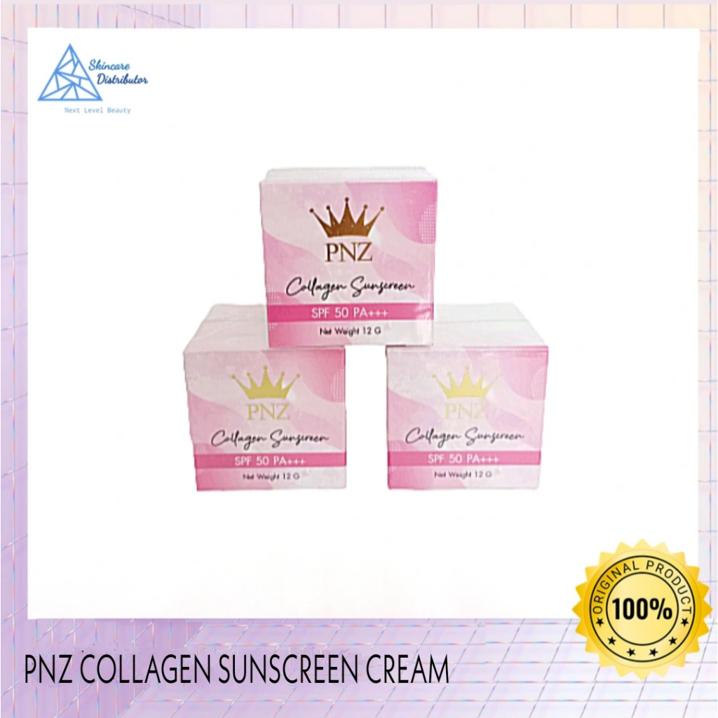 Jual PNZ COLLAGEN SUNSCREEN SPF 50 PA++ ORIGINAL THAILAND / CREAM ANTI MATAHARI | Shopee Indonesia