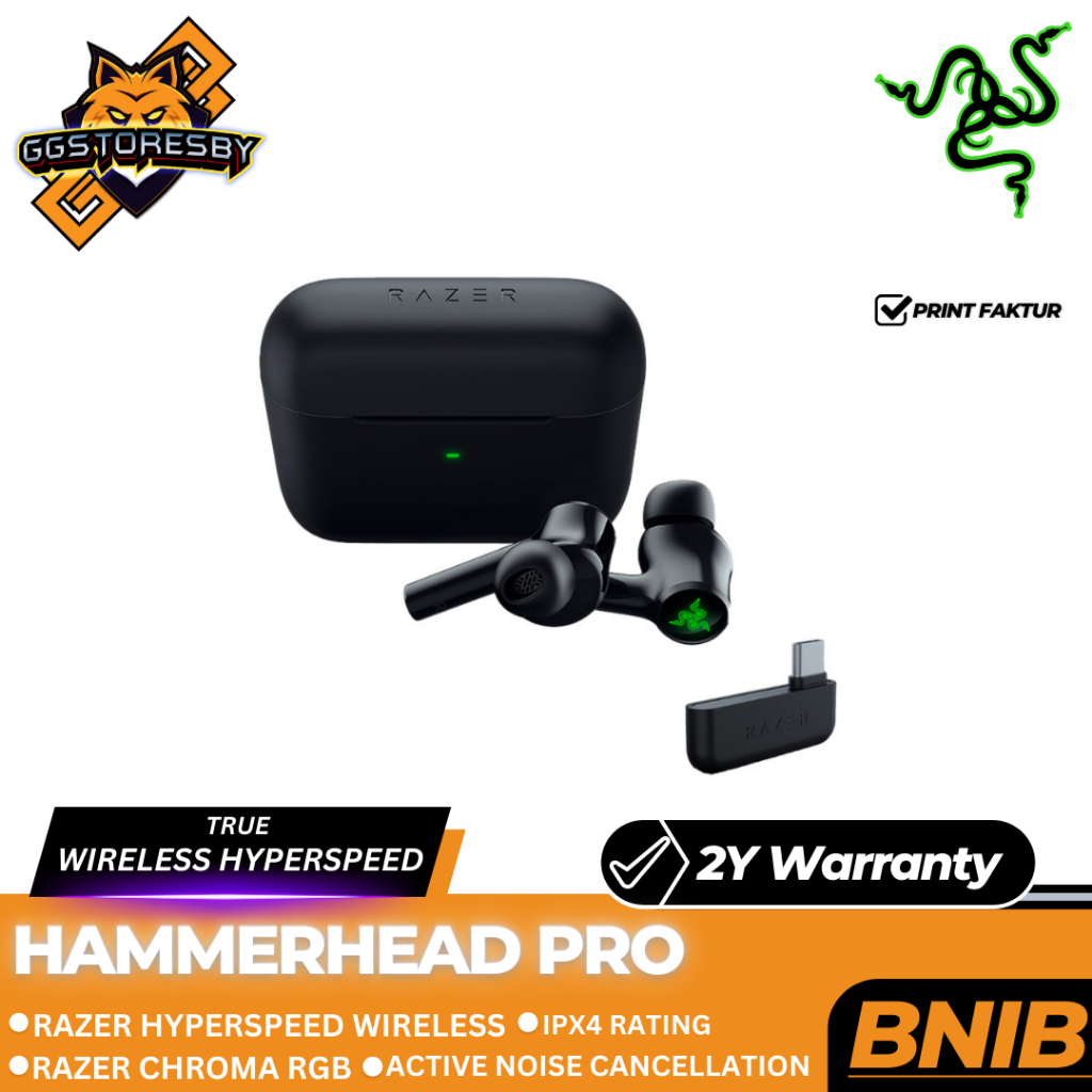 Jual Razer Hammerhead Pro Hyperspeed - Tws Gaming Earbuds | Shopee ...
