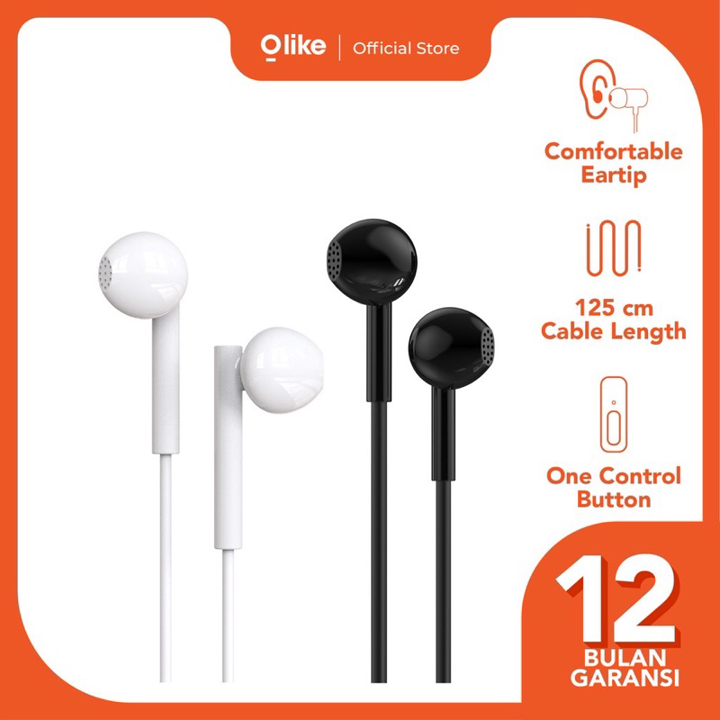 Jual OLIKE E20 Headset Earphone Hifi HD Stereo Sound Wired Super Bass ...