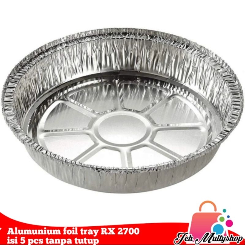 Jual Alumunium foil tray RX 2700 isi 5 pcs tanpa tutup | Shopee Indonesia
