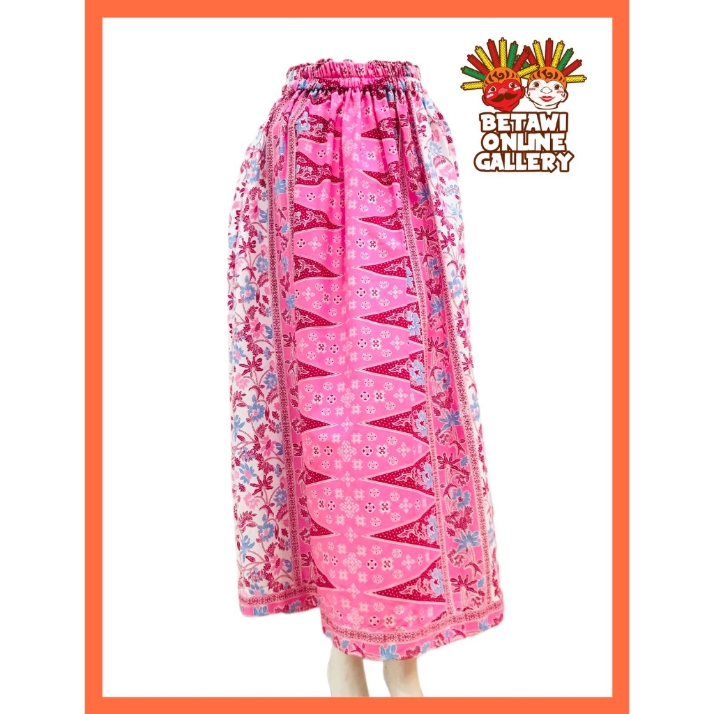 Jual Rok Tumpal Batik Betawi Full Karet / Rok Batik Betawi / Rok Tumpal ...