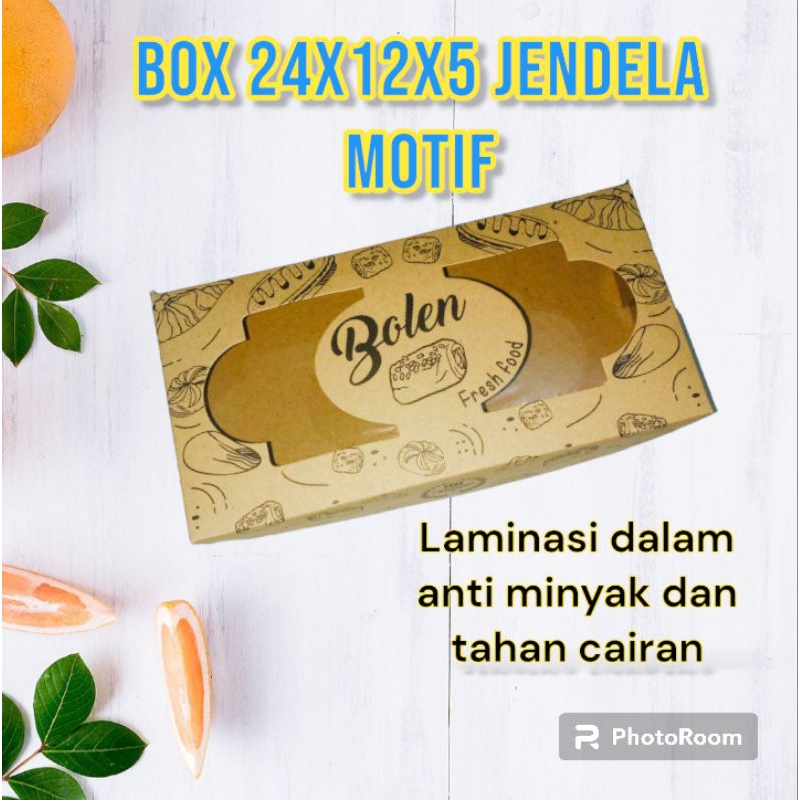 Jual dus kemasan bolen pisang bolen keju kotak bolen 24x12x5 isi 25pcs ...