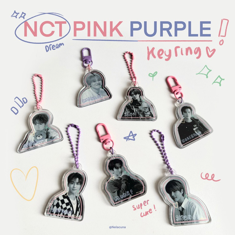 Jual [READY] NCCT ENCITI OT20 WAYYV Lucas Purple Pink Keychain | NCCT ...