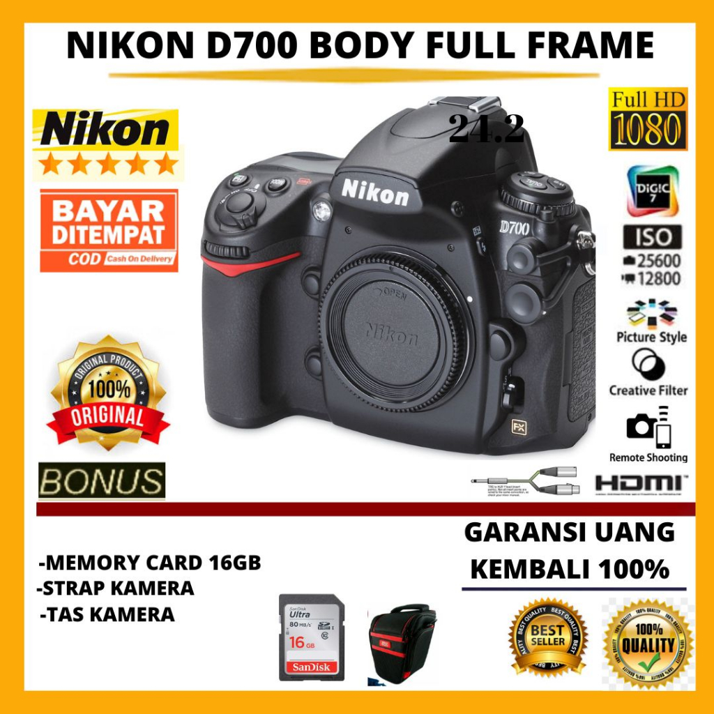 Jual Nikon D700 BODY FULLFRAME | Shopee Indonesia