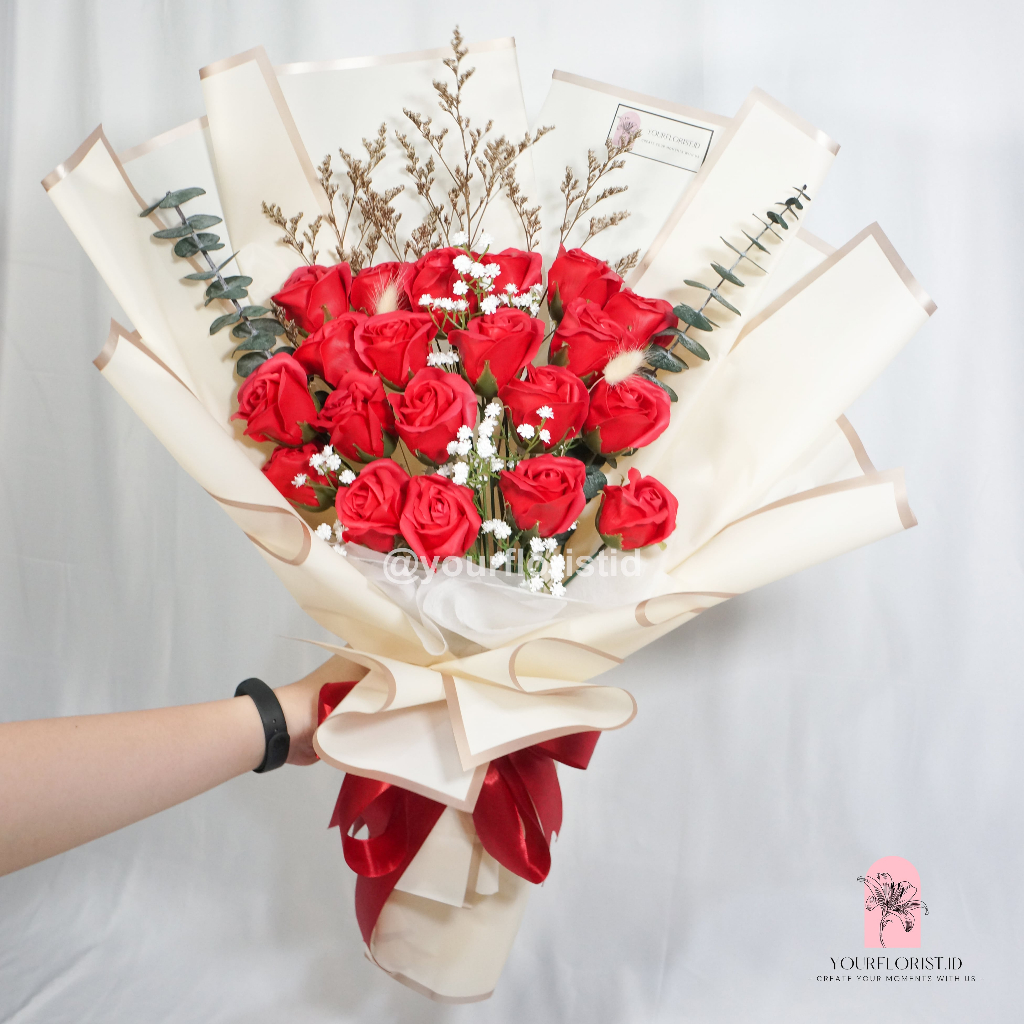 Jual TREASURES ROSES BOUQUET - Buket Bunga Mawar Sabun 20 Tangkai ...