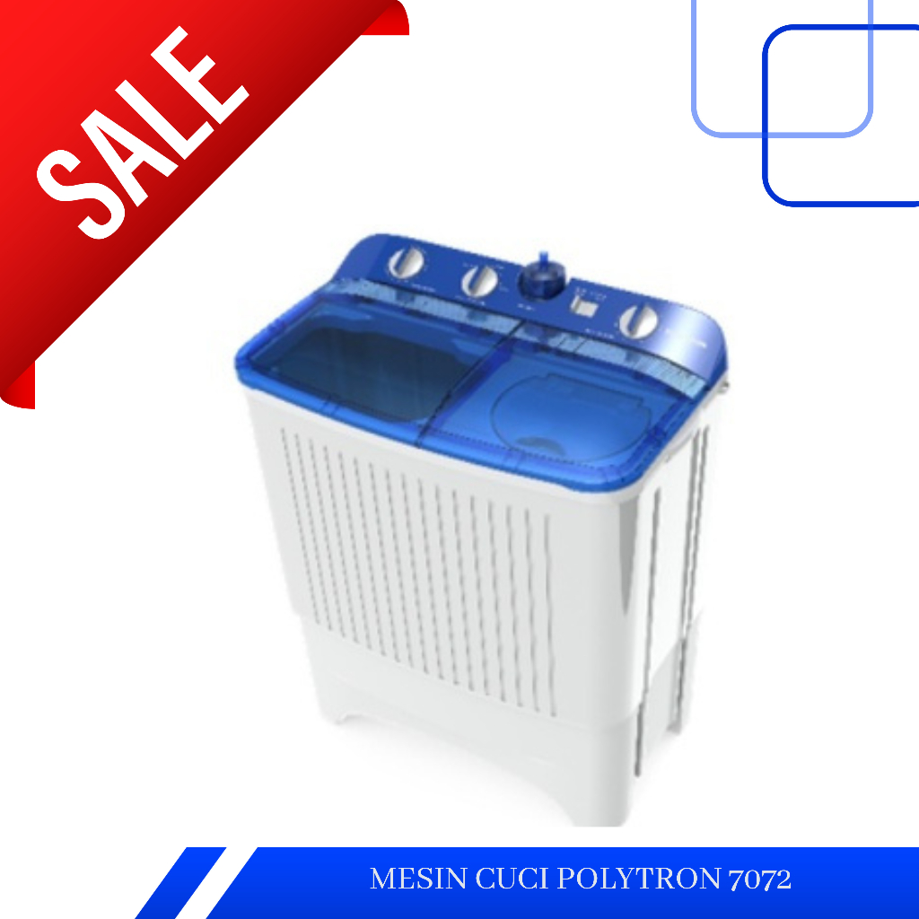 Jual MESIN CUCI POLYTRON PWM 7072 7KG 2 TABUNG PWM7072 7 KG SAMBA ...