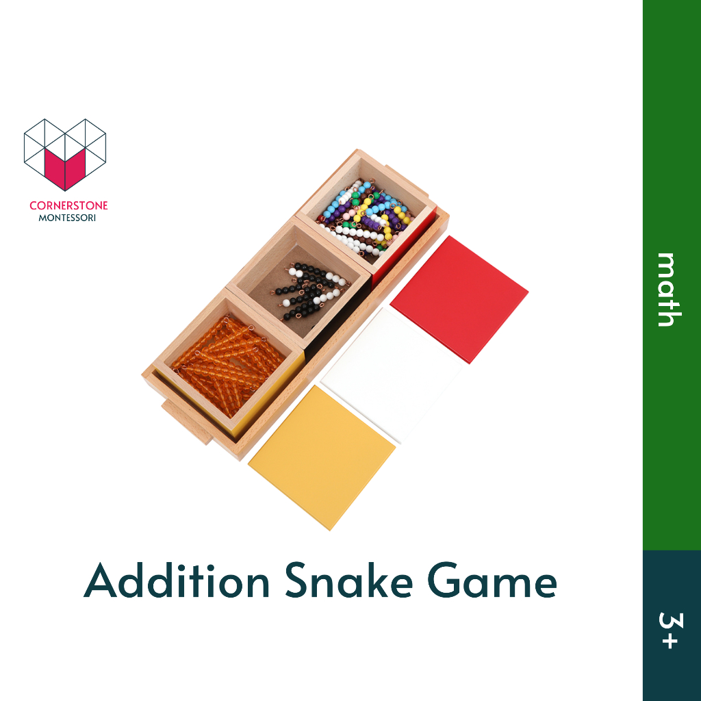 Jual Cornerstone Montessori Addition Snake Game - Montesori Math ...