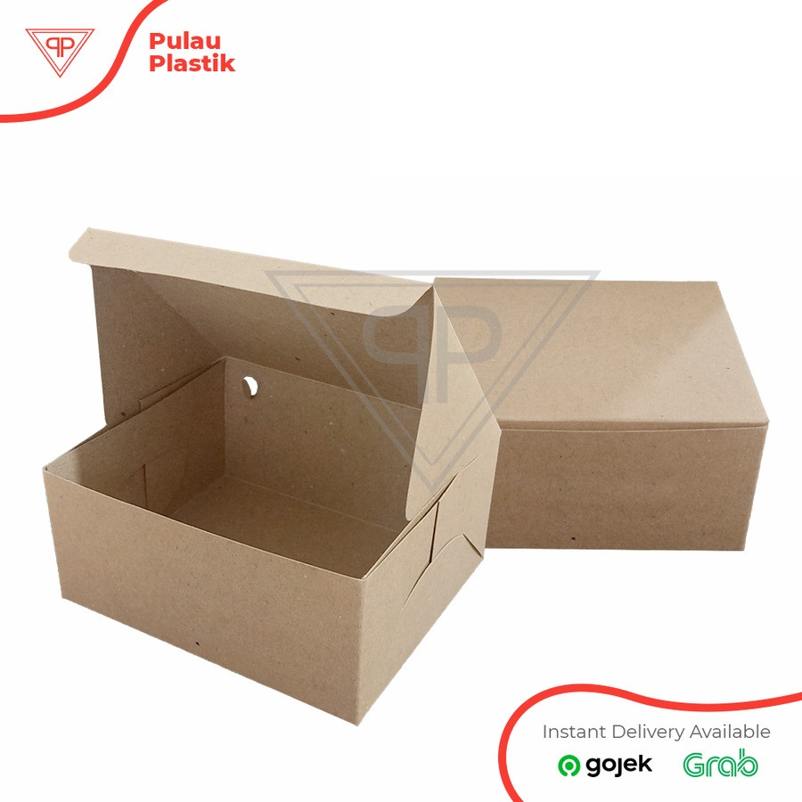 Jual Kraft Box Snack Kotak Makan Take Away Ukuran Lengkap 10x14, 12x14 ...
