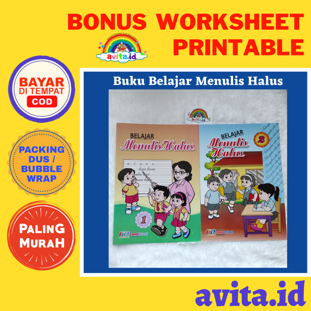 Jual avita.id Buku Belajar Menulis Halus/Menulis Huruf Tegak Bersambung ...