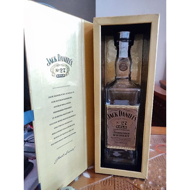 Jual BOTOL BEKAS MIRAS HIAS PAJANGAN KOLEKSI KOLEKTOR JACK DANIELS NO 27 GOLD DOUBLE BARRELED ...