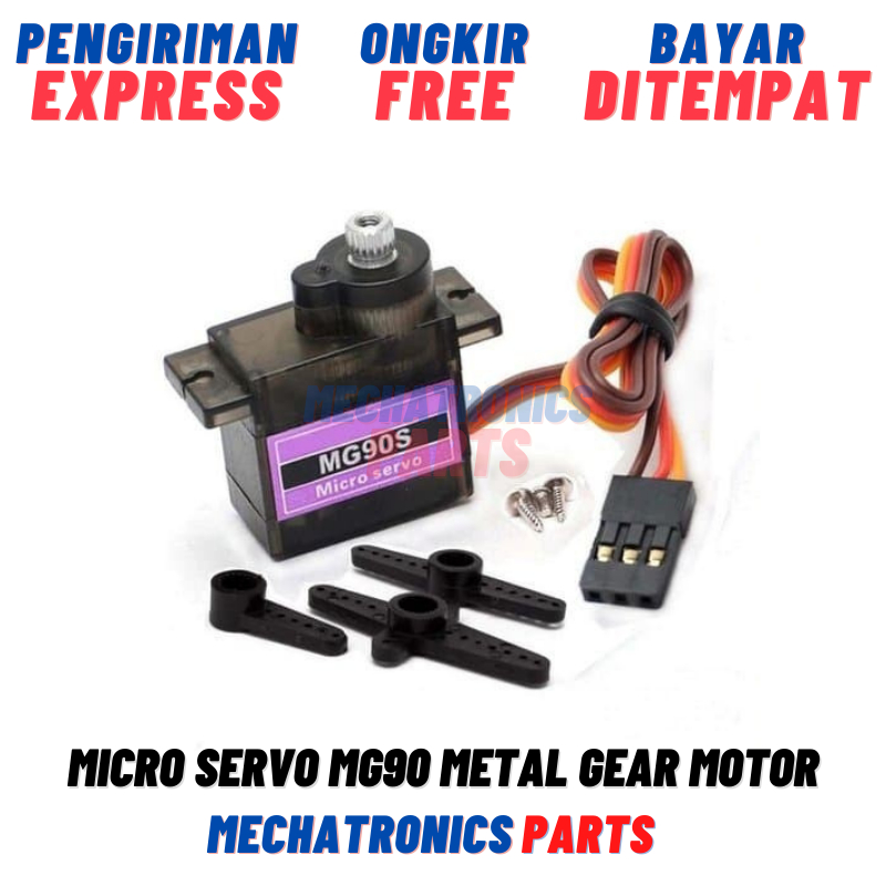 Jual Micro Servo MG90 Metal Gear Motor MG90S MG-90 | Shopee Indonesia
