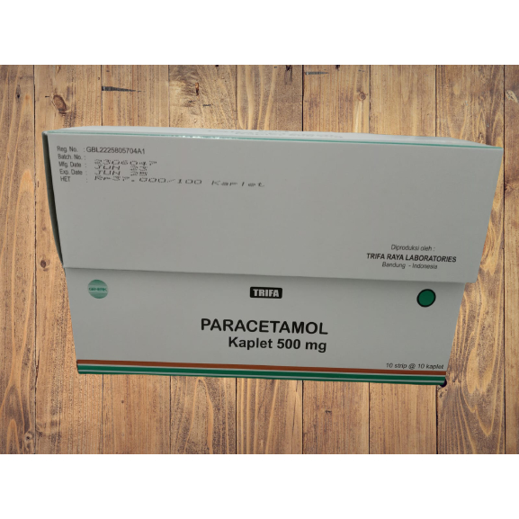 Jual PARACETAMOL 500MG TABLET PER BOX (TRIFA) | Shopee Indonesia
