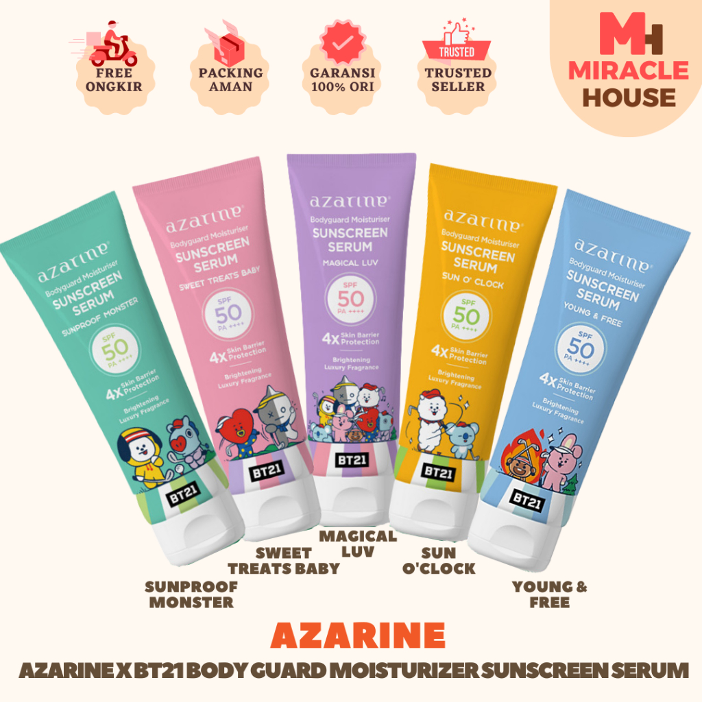 Jual Azarine x BT21 BTS Bodyguard Body Moisturizer Sunscreen Serum ...