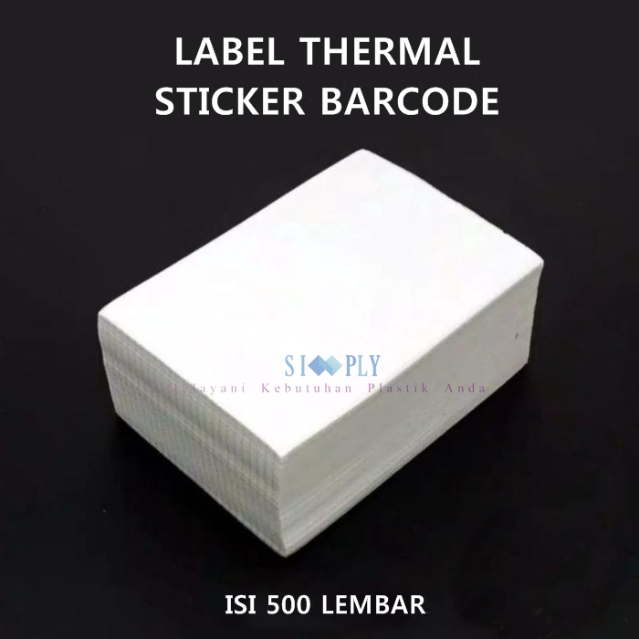 Jual Kertas Sticker Label Thermal 100x150 Isi 500pcs Barcode A6 Lipat | Shopee Indonesia