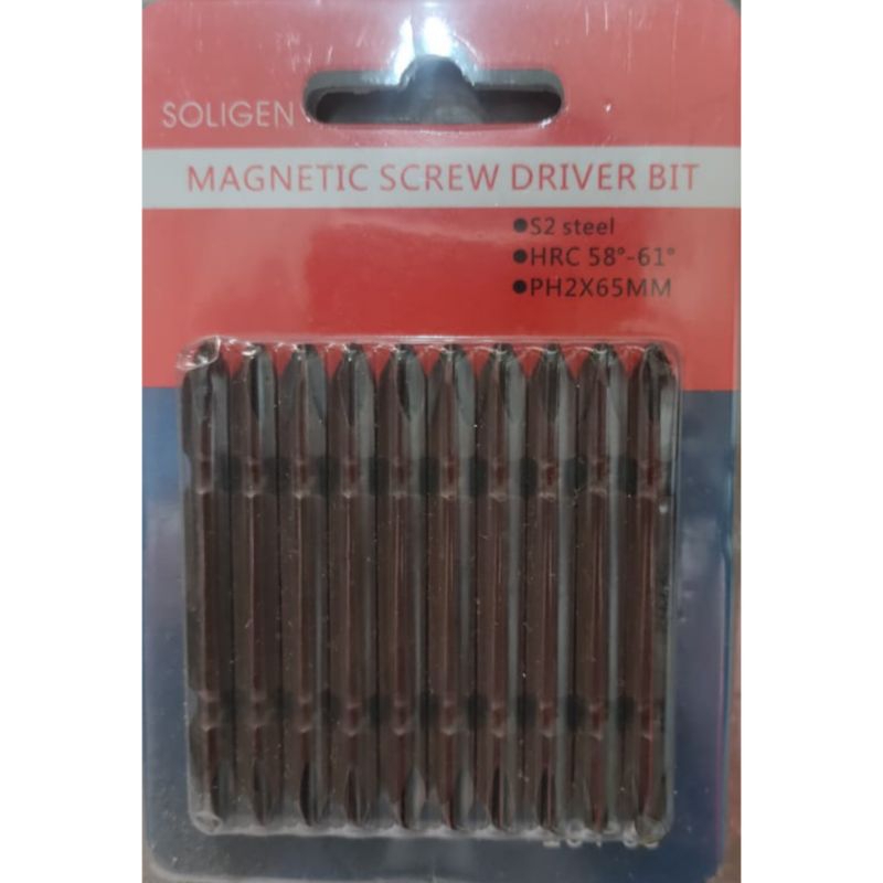 Jual mata obeng soligen /screw driver bit PH2 x 65mm | Shopee Indonesia