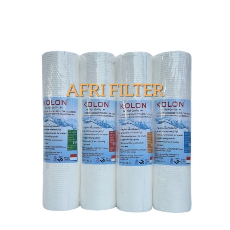 Jual Cartridge Filter Air / Filter Sedimen 10 Inch KOLON / 01/03/05/10 ...