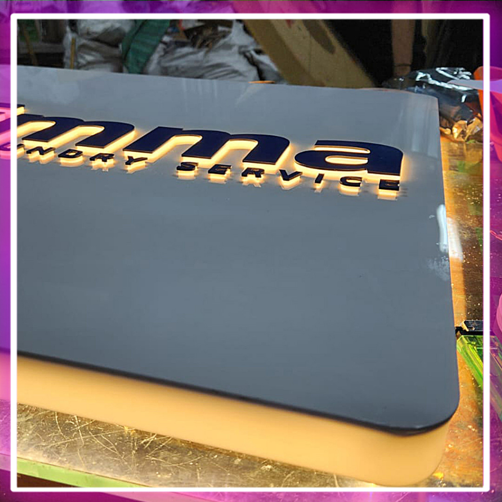 Jual Signage Premium Box Backlight Slim Ukuran CUSTOM | Shopee Indonesia
