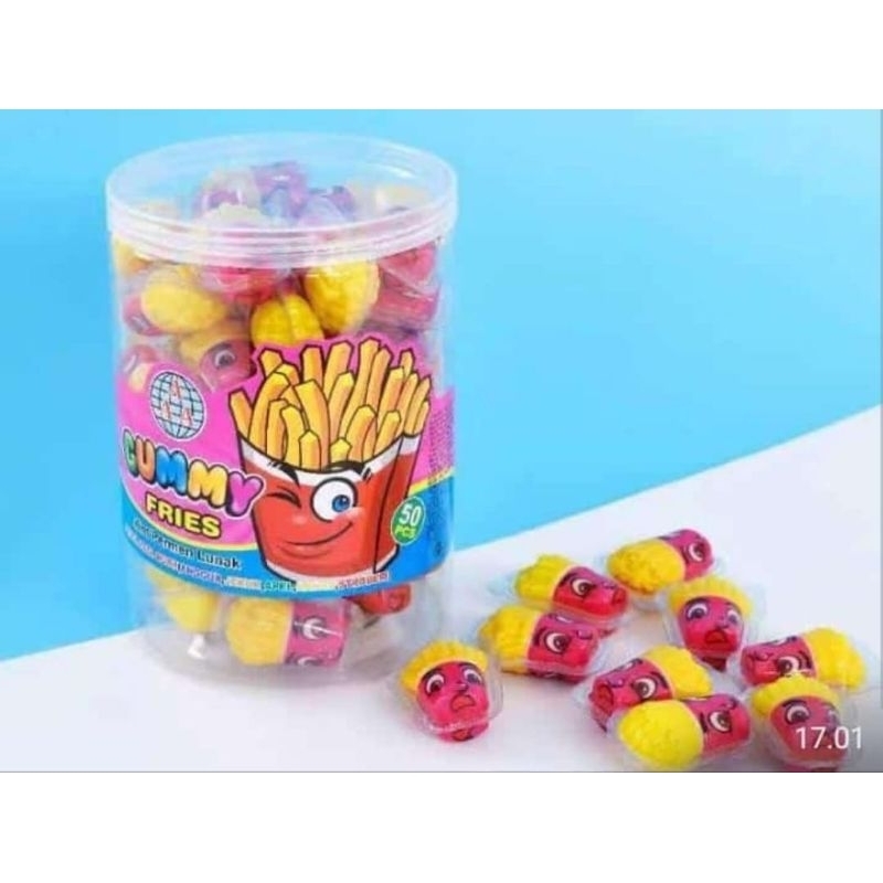 Jual Permen Cemilan Snack Gummy Gumi Kentang Goreng McDonald Mcd Mainan ...