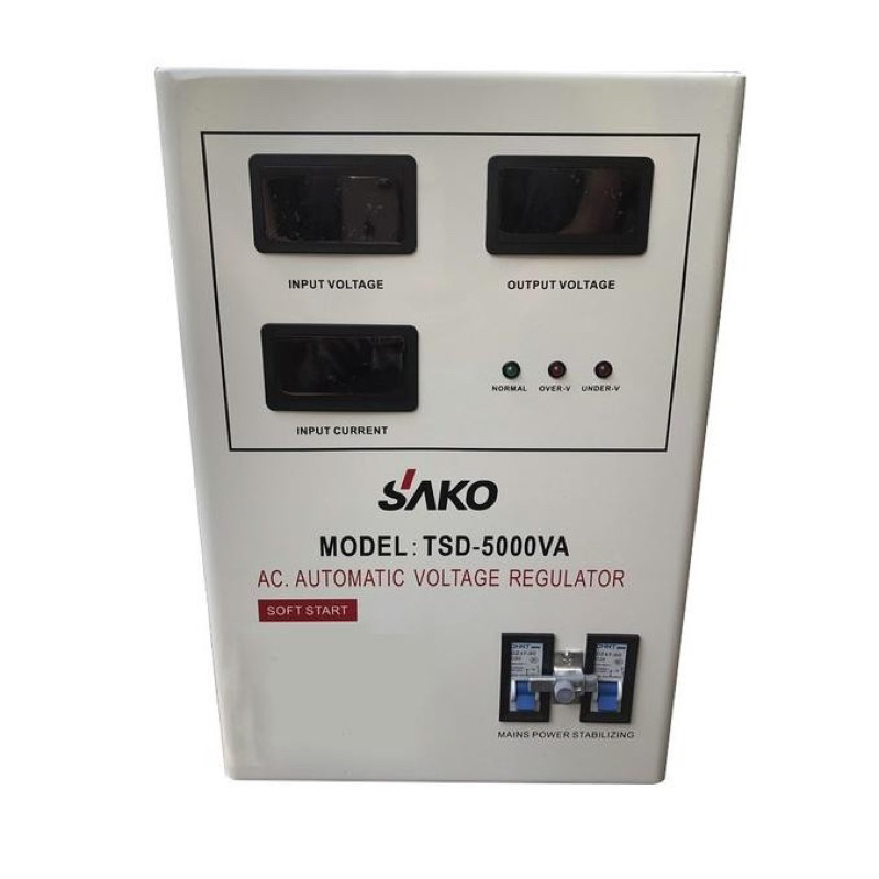 Jual SAKO STABILIZER 5000 Watt Stabil Sako Tsd-5000Va Led Digital ...