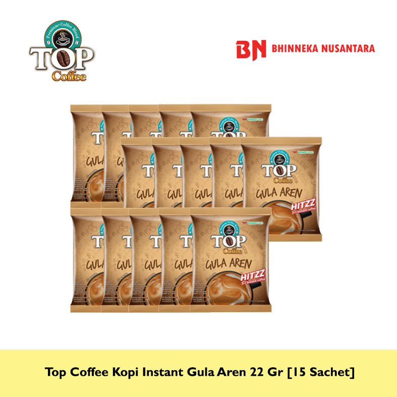 Jual TOP Coffee Kopi Gula Aren 22 Gr [1 Renceng = 15 Sachet] | Shopee ...