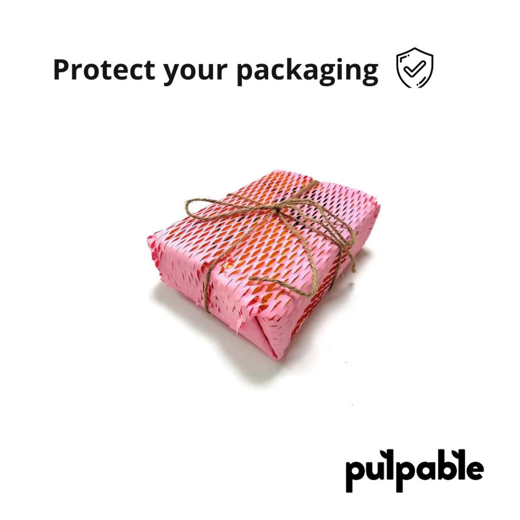 Jual [5M & 10M] Pink Honeycomb Paper Wrap merah muda - Eco Friendly ...