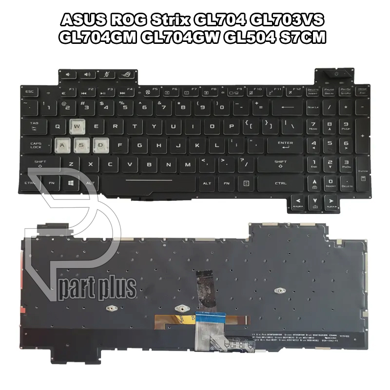 Jual Keyboard laptop Asus ROG Strix GL704 GL704GM GL704GW GL704GV ...