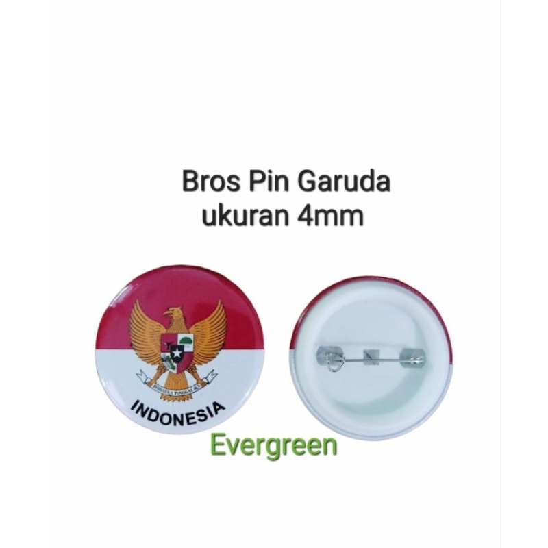 Jual PIN GARUDA BULAT Bros Garuda Bendera Indonesia Merah Putih Pin ...