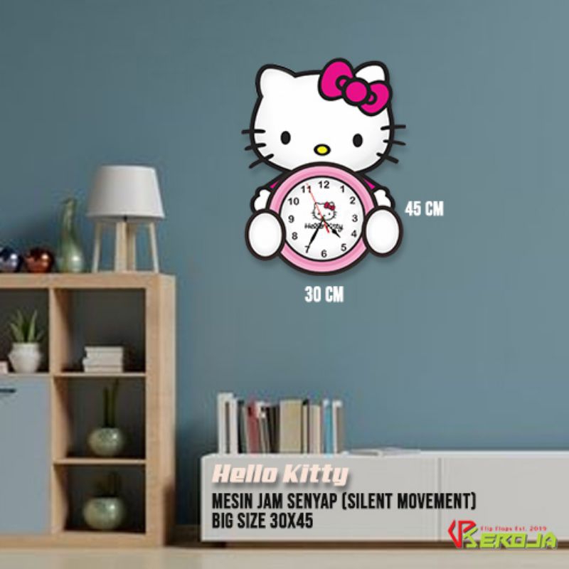 Jual Jam Hello Kitty Unik Ukuran Jumbo Jam Dinding Karakter Kado Unik ...