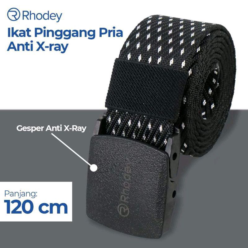 Jual Rhodey Sabuk - Ikat Pinggang Anti X-ray Plastik Non Metal CBFJ0055 | Shopee Indonesia