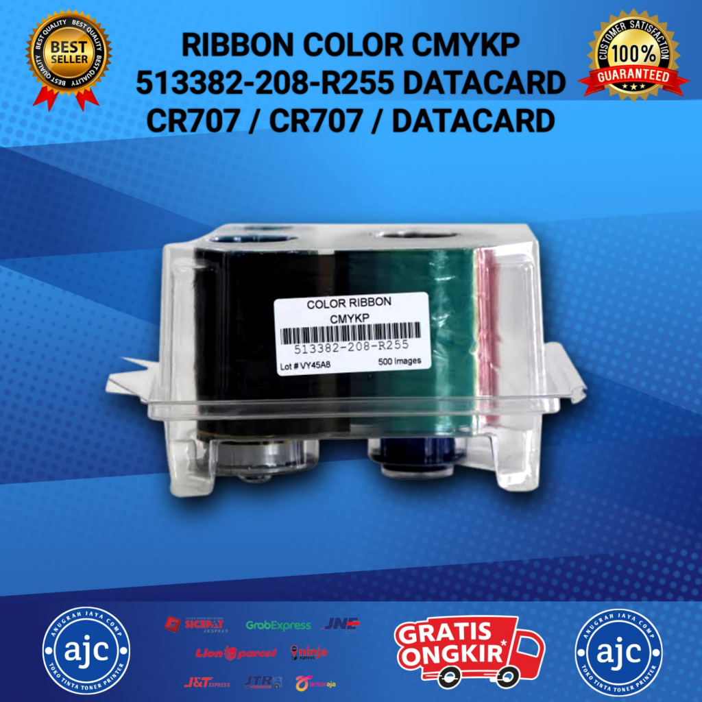 Jual Ribbon Color CMYKP 513382-208-R255 Datacard CR707 Datacard ...