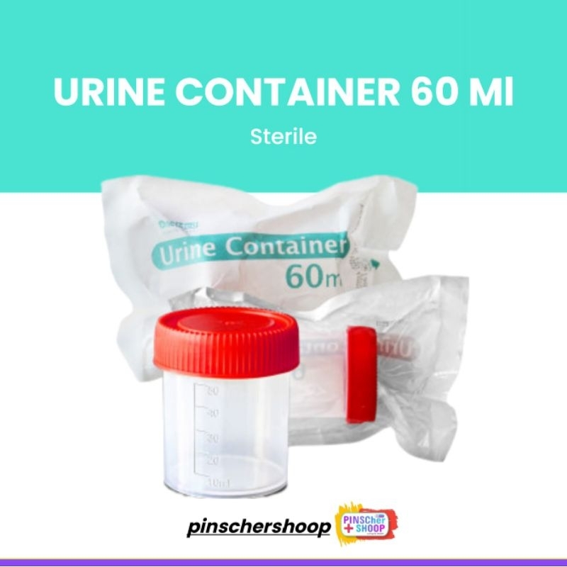 Jual Urine Container 60 Ml Sterile Pot Sample Urine / Pcs | Shopee ...