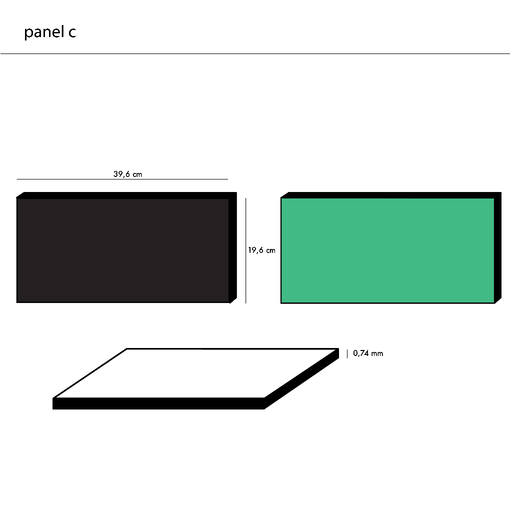 Jual Modulock HPL Table Panel / Panel Meja / Tatakan Meja Black/Green ...