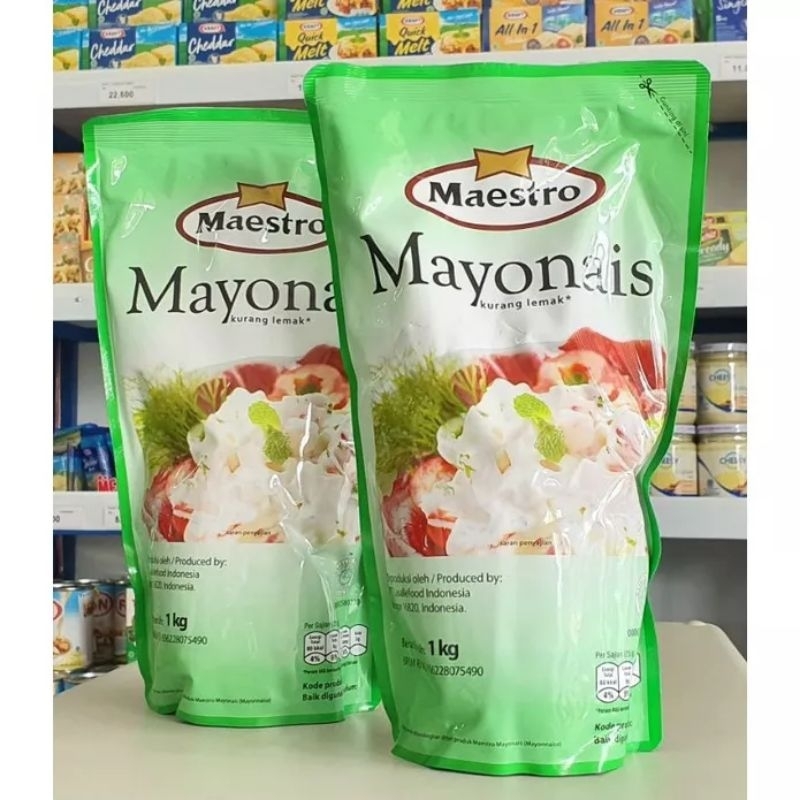 Jual Maestro Mayonaise 1kg/Mayonaise Original/Mayonaise Enak/Mayones ...