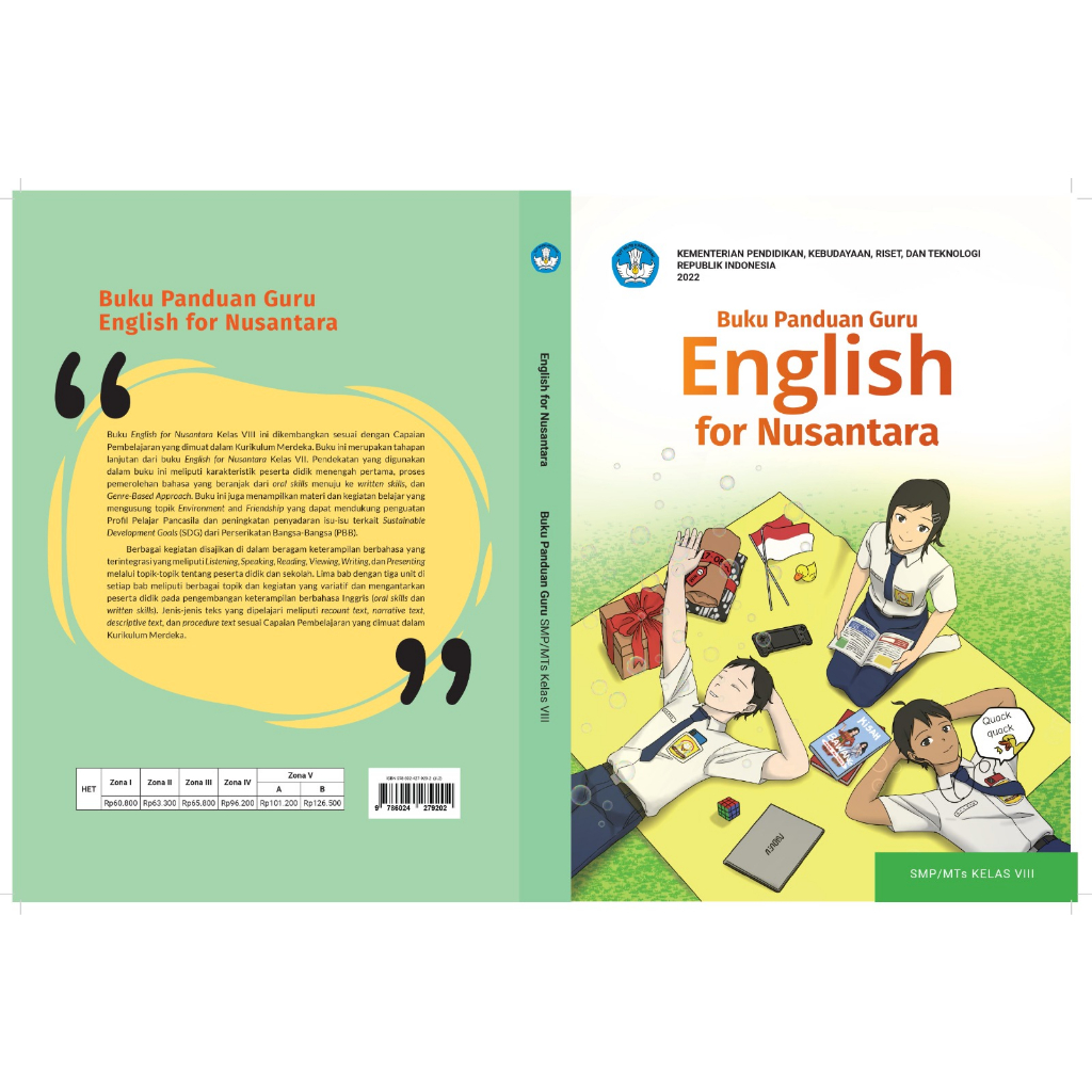 Jual BUKU PANDUAN GURU BAHASA INGGRIS: ENGLISH FOR NUSANTARA KELAS 8 SMP/MTS KURIKULUM MERDEKA ...