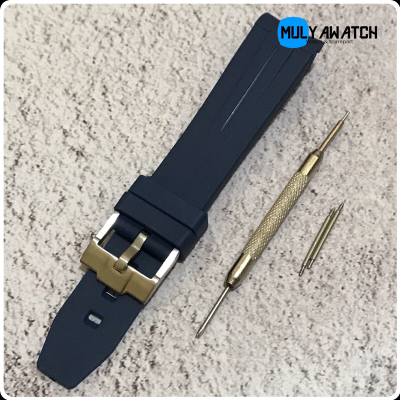 Jual Strap Jam Tangan Rubber Curved 20mm Tali jam Tangan Omega ...