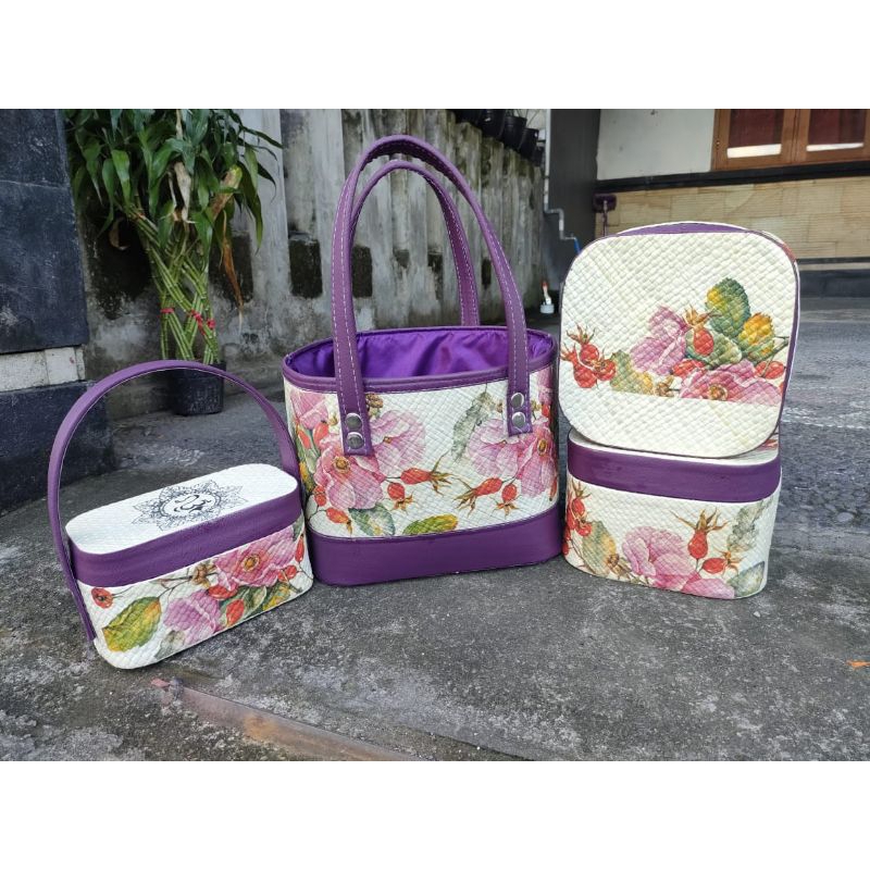Jual tas pandan wayang deco isi 2 dan pemuspaan | Shopee Indonesia
