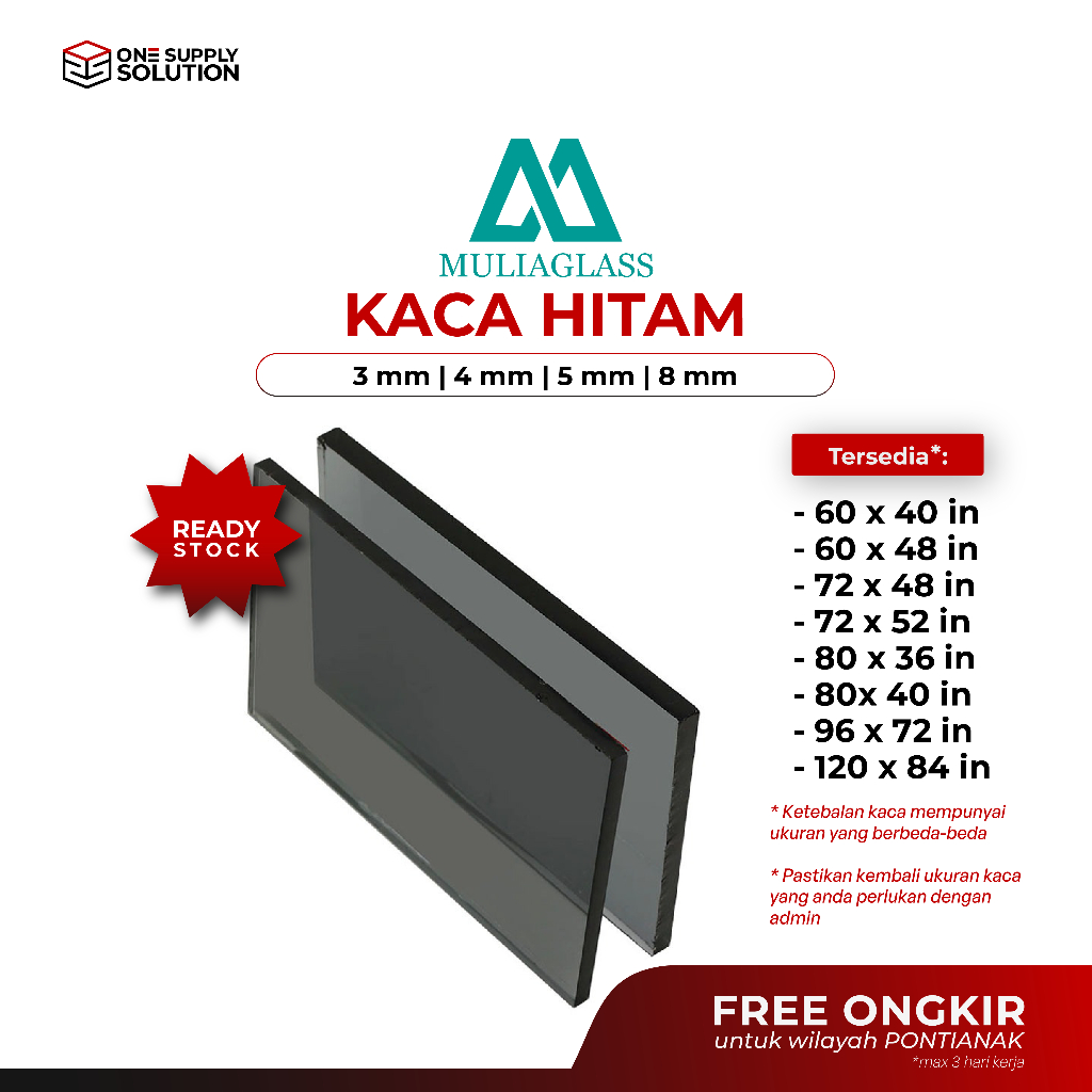 Jual Kaca Hitam 3mm 4mm 5mm 8mm/ Kaca Jendela Hitam | Shopee Indonesia